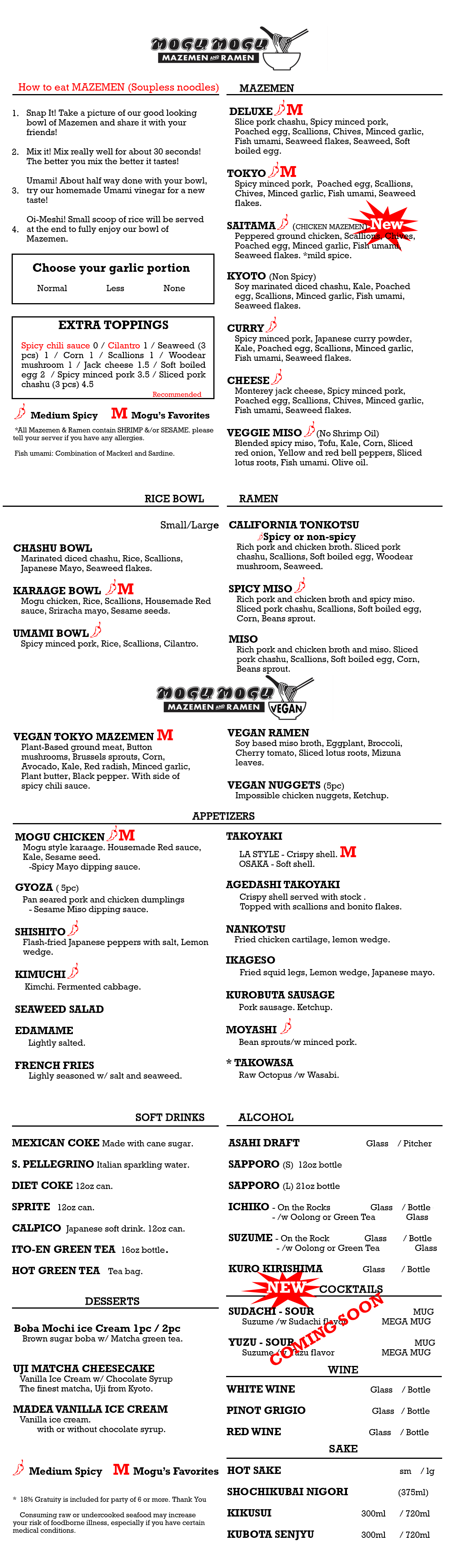 Menu-Fullerton - MAZEMEN WADAYA